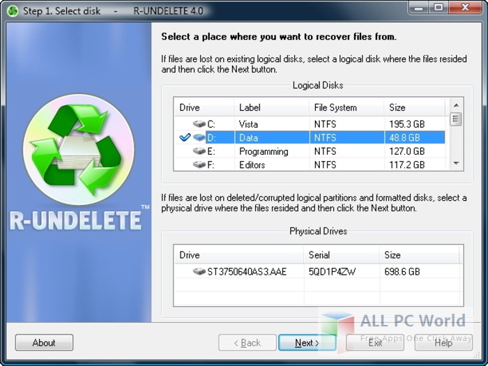 R Undelete Home Version Free Download