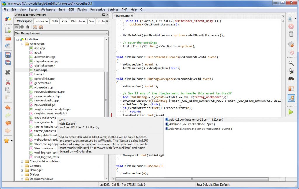 CodeLite 15 Free Download