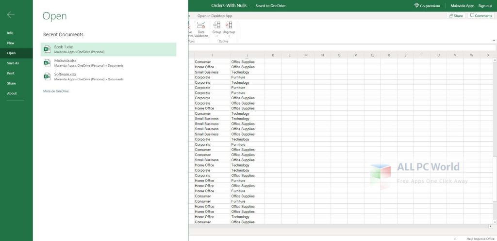 Microsoft Excel 2016 Free Download ALL PC World